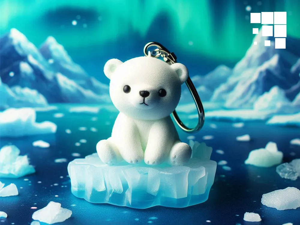 Dude Polar Bear Keychain by GENERA 3D MODEL ART MakerWorld: Download ...