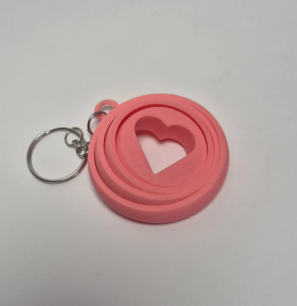 Heart Gyro Fidget Keychain Free to sell - MakerWorld 3D Model | 3Drop