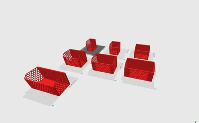 MultiBoard Parametric Bins 120MM Height Remixed by 3DFM - MakerWorld