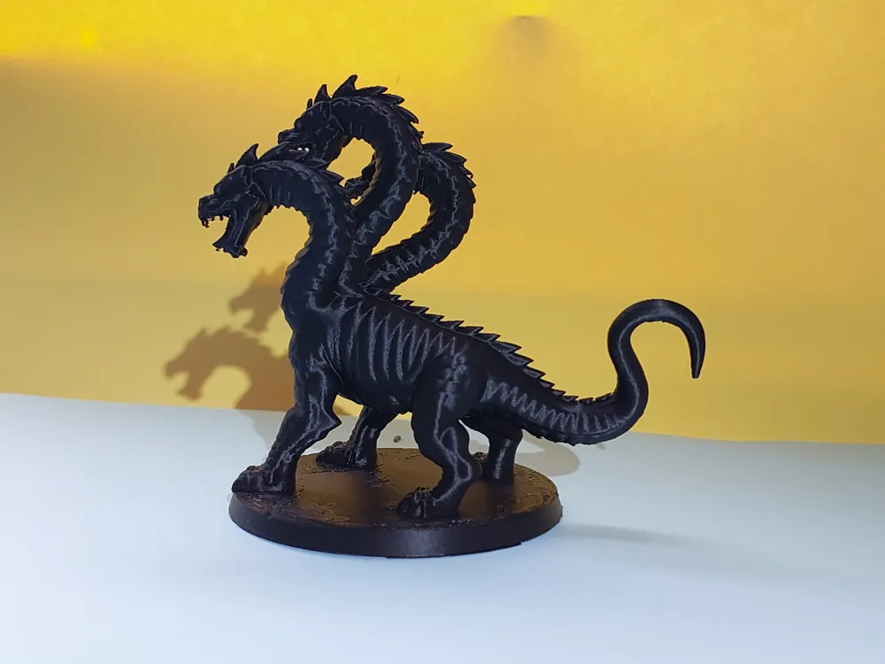 Three-Headed Serpent Monster - D&D Hydra Miniature - Free 3D Print ...