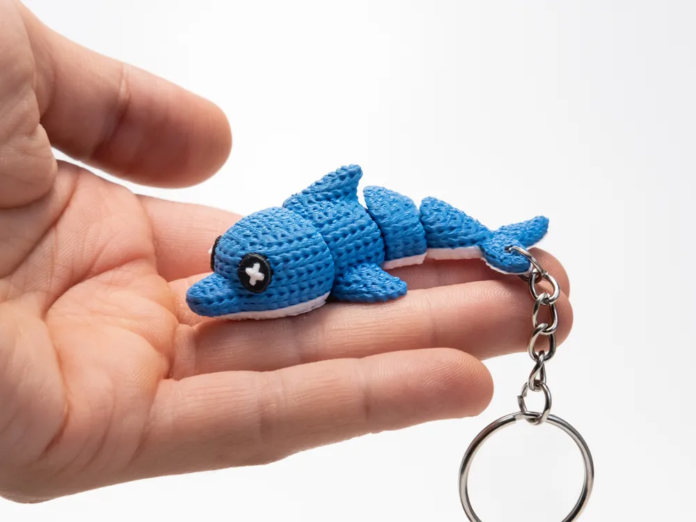 Flexi Knitted Dolphin - Free 3D Print Model - MakerWorld