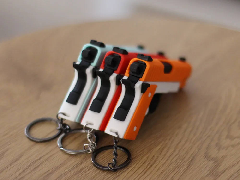 Colt 1911 Fidget Keychain – Slide-Action Toy - Free 3D Print Model ...