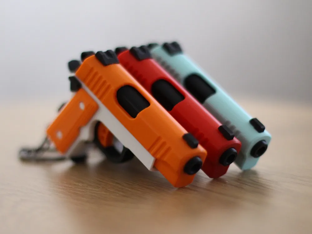 Colt 1911 Fidget Keychain – Slide-Action Toy - Free 3D Print Model ...