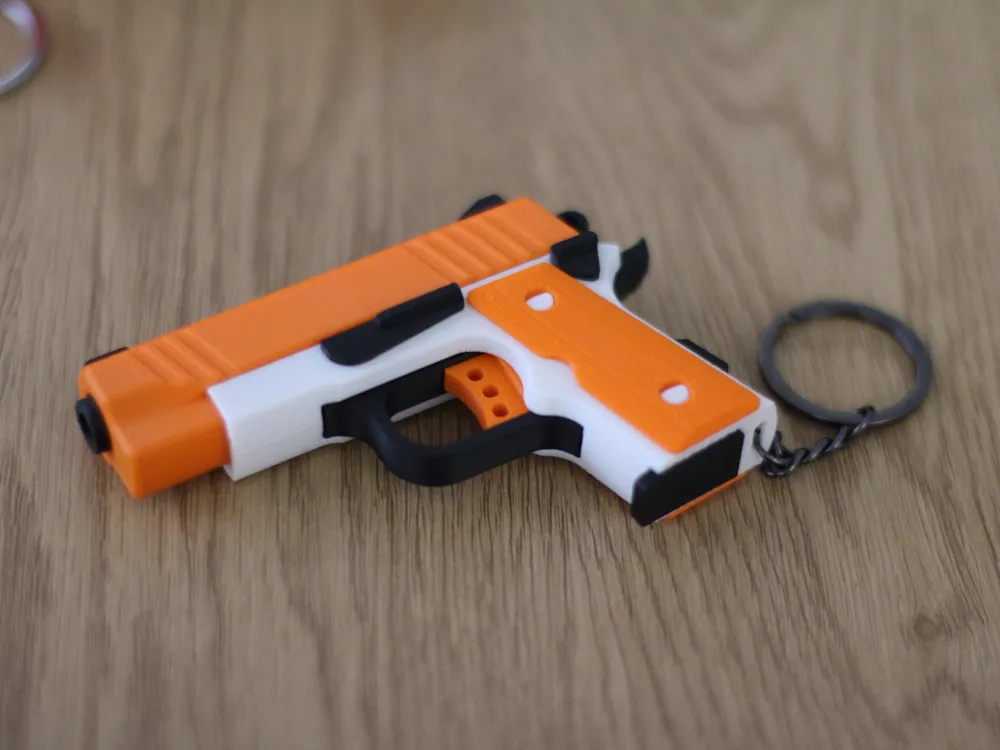 Colt 1911 Fidget Keychain – Slide-Action Toy - Free 3D Print Model ...