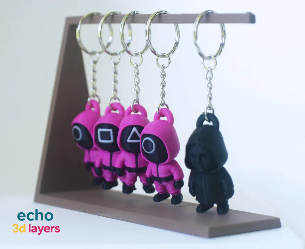 Squid Game Keychains by Echo 3D Layers MakerWorld: Download Free 3D Models
