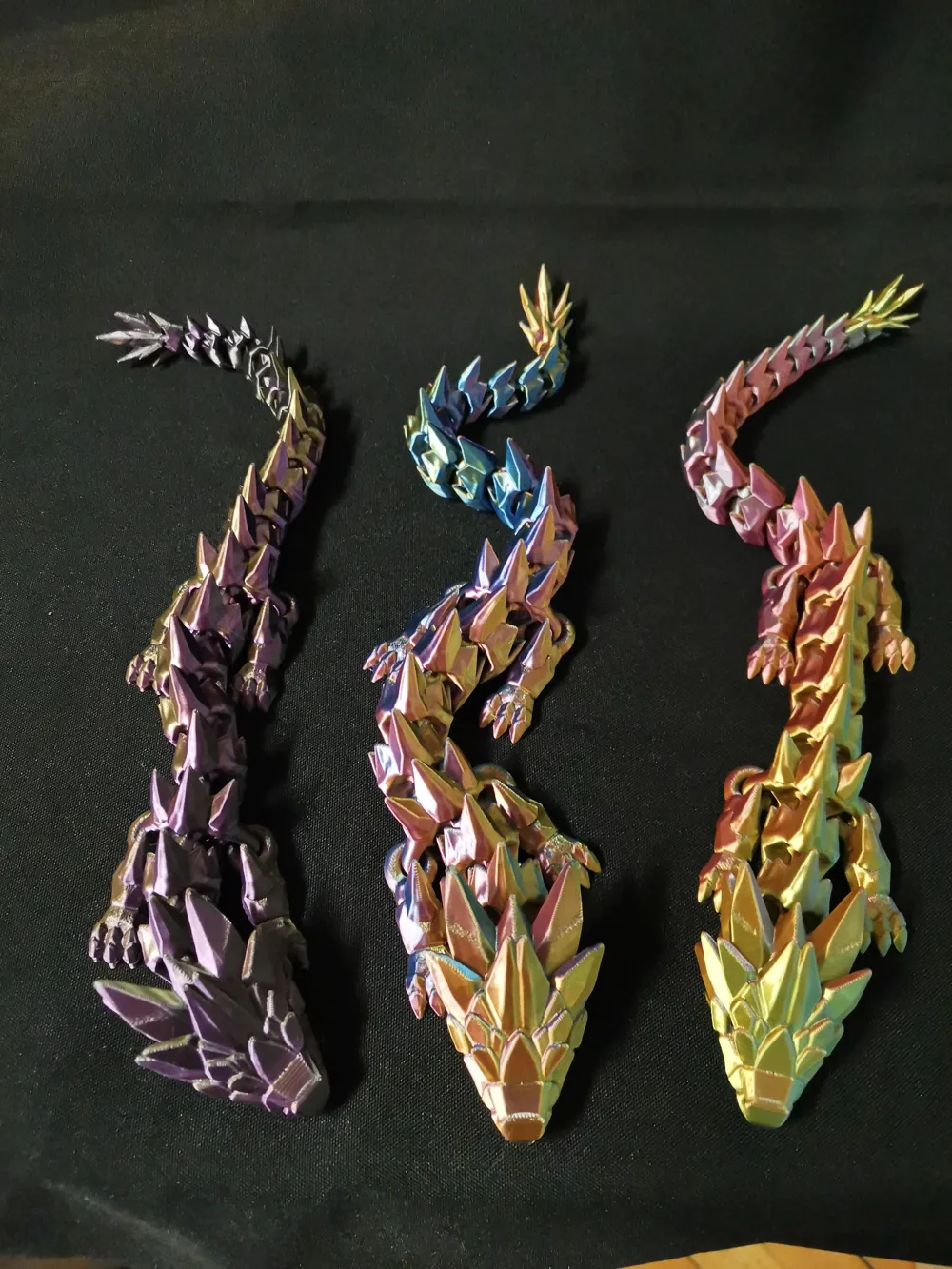 Dragón Articulado de Espina de Cristal - Modelo de impresión 3D ...