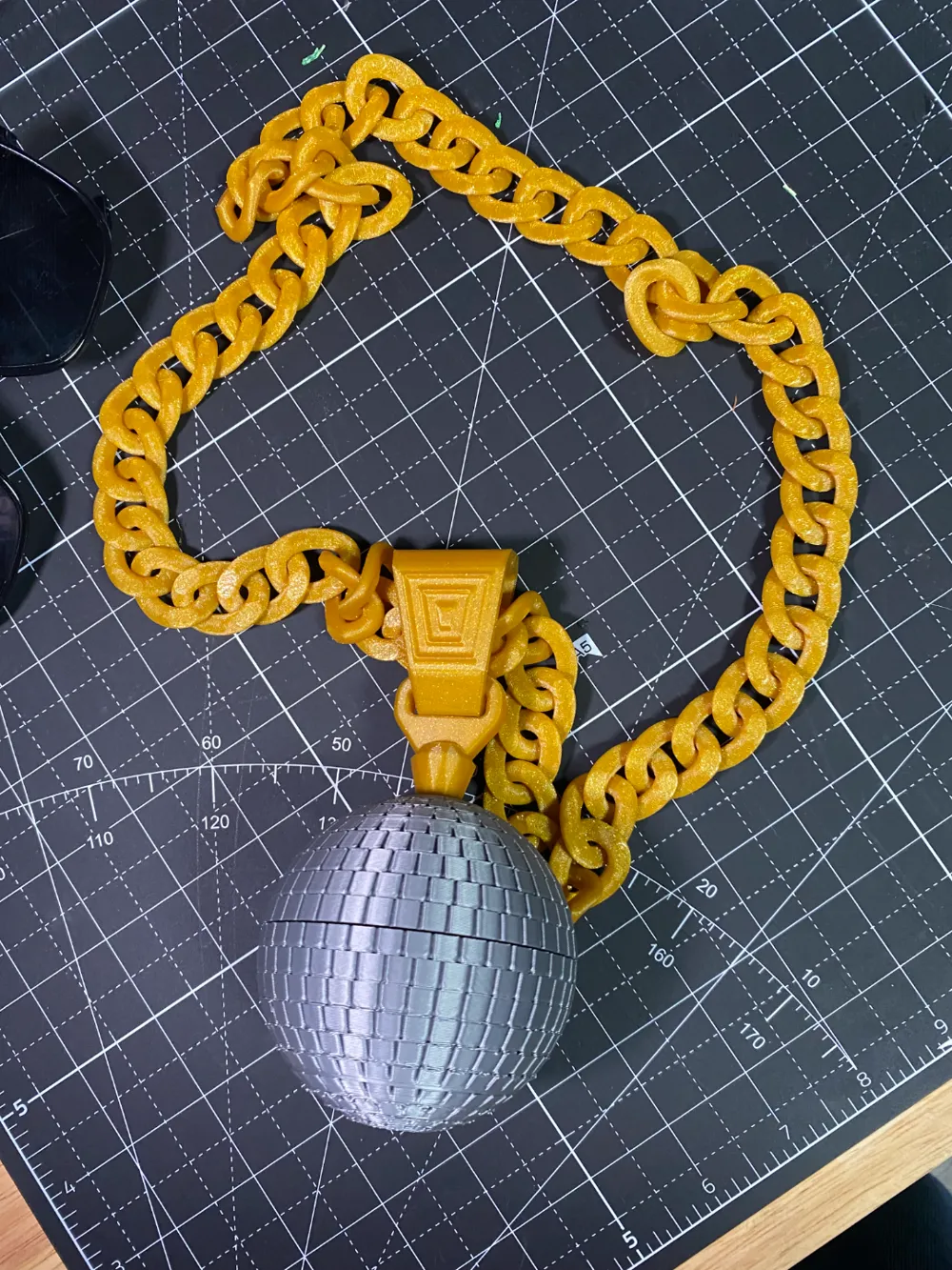 Disco Ball Necklace with snap lock disco ball!!! by lukeinthegarage ...