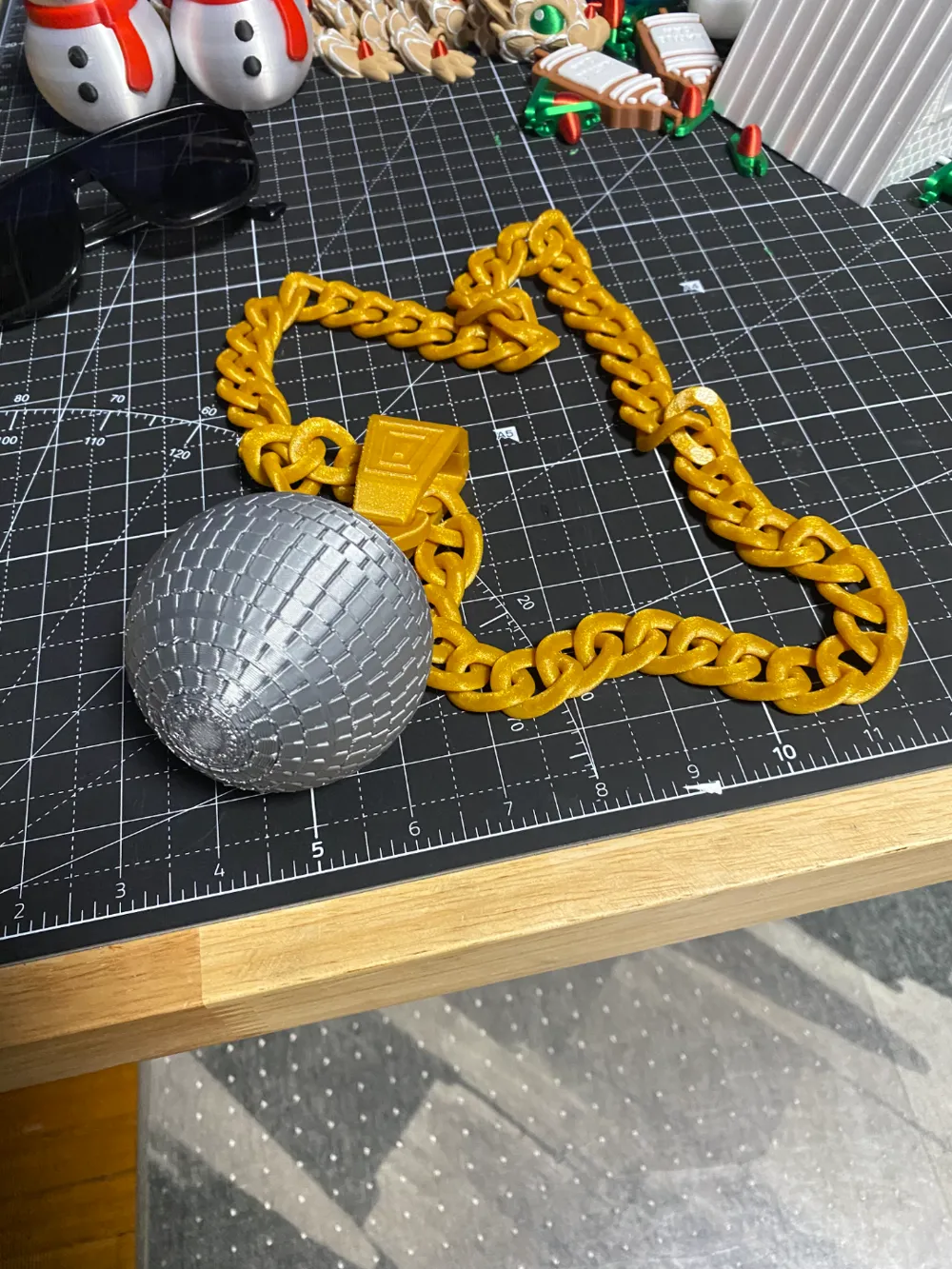 Disco Ball Necklace with snap lock disco ball!!! by lukeinthegarage ...