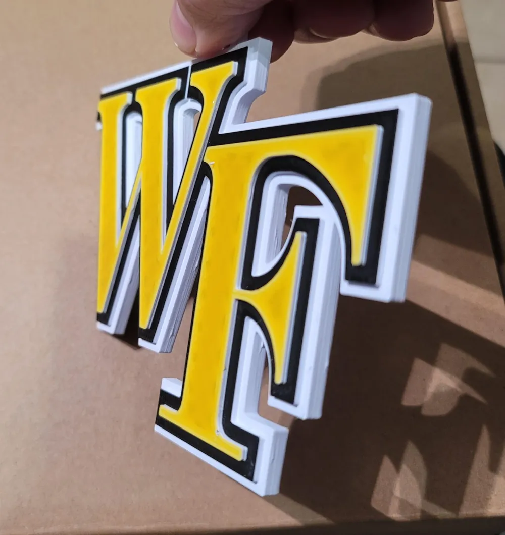 WAKE FOREST 3D Logo 180mm series by mercadogarzas - MakerWorld