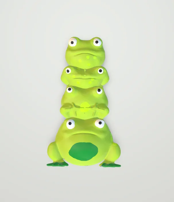 Frog Stack - Free 3D Print Model - MakerWorld