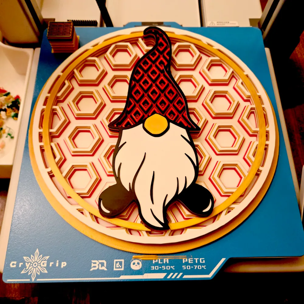 Holiday Gnome Dimensional Mosaic by w3r3wolv3s - MakerWorld