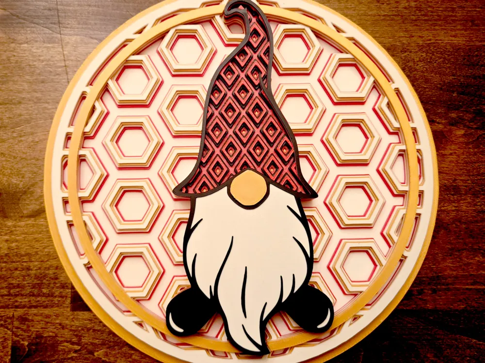 Holiday Gnome Dimensional Mosaic by w3r3wolv3s - MakerWorld