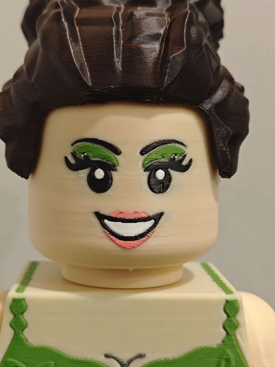 Big brick woman head double face - Free 3D Print Model - MakerWorld