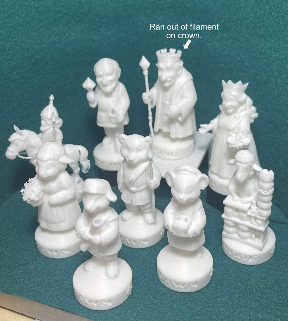 Wonderland Realms Chess Set ~ Realm of Diamonds - Free 3D Print Model ...