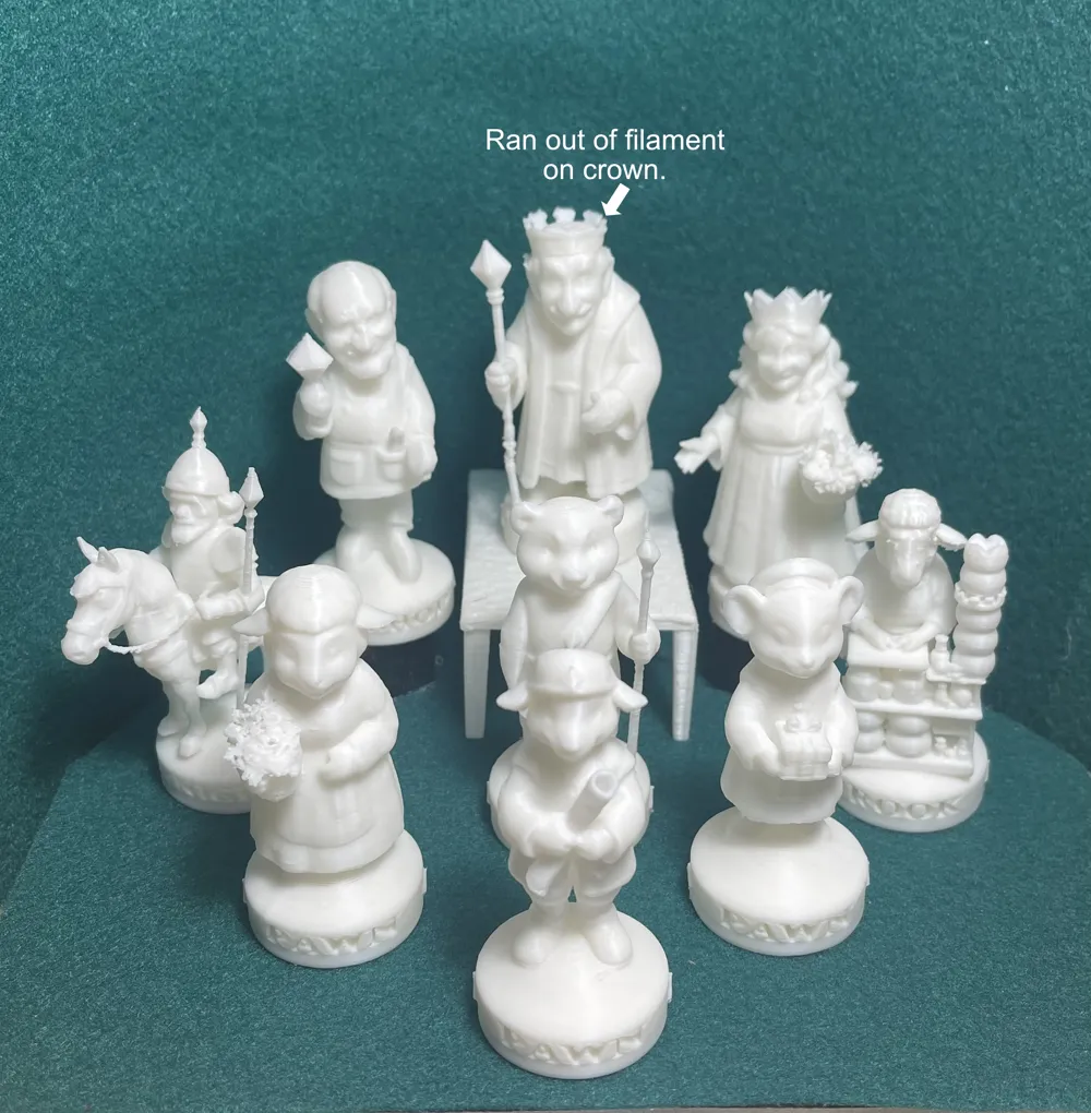 Wonderland Realms Chess Set ~ Realm of Diamonds by ClydeB3 MakerWorld ...