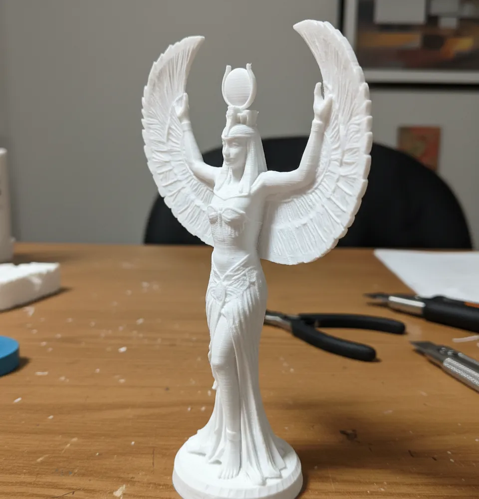 Ancient Goddess Isis - DIY Paintable Edition - Free 3D Print Model ...
