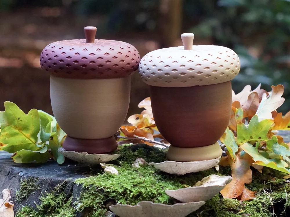 Acorn container - Goblincore/Cottagecore storage by Geeky Goblin ...