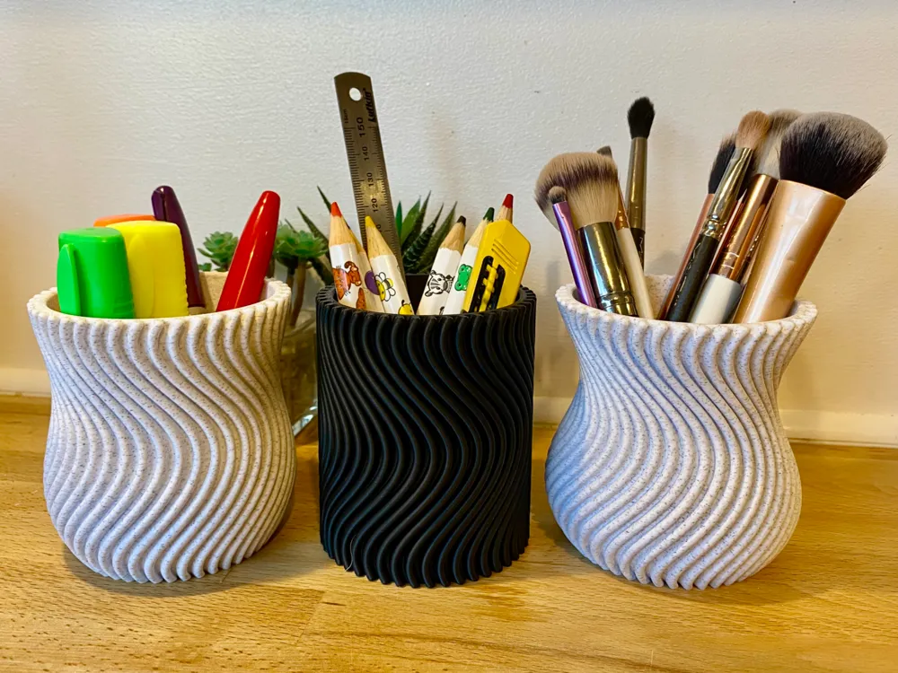 Stylish Stationary Pot - 3x Designs available by bd142 MakerWorld ...
