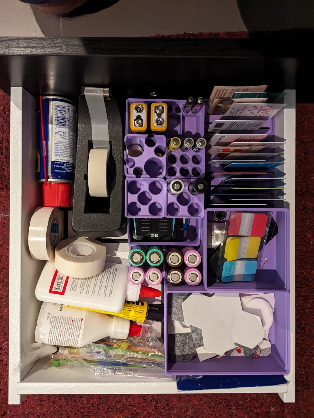 Ikea Kallax Gridfinity - Battery and Stuff organizer Remixed by Zuricos - MakerWorld