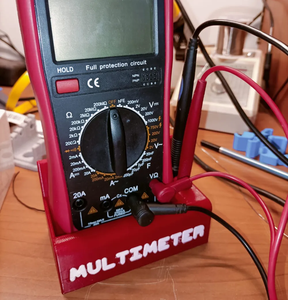 Multimeter Stand V 2.0 Remixed by dzpex - MakerWorld