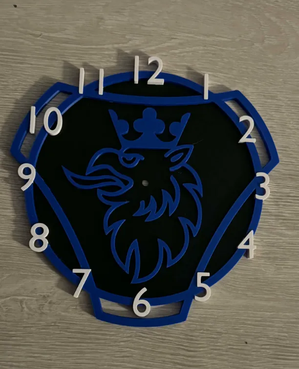 Scania Clock - Free 3D Print Model - MakerWorld