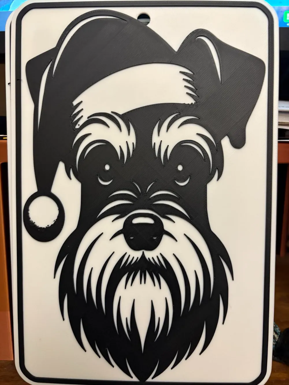 schnauzer santa by c.c.c. - MakerWorld