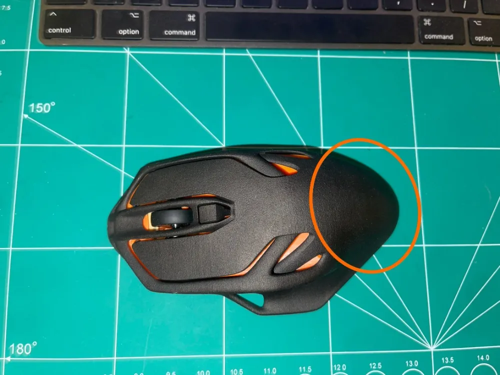 Wireless Mouse 002 - rounded rear - Free 3D Print Model - MakerWorld