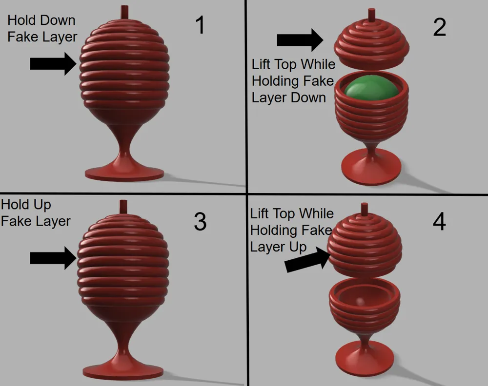 Ball and Vase Magic Trick - Free 3D Print Model - MakerWorld