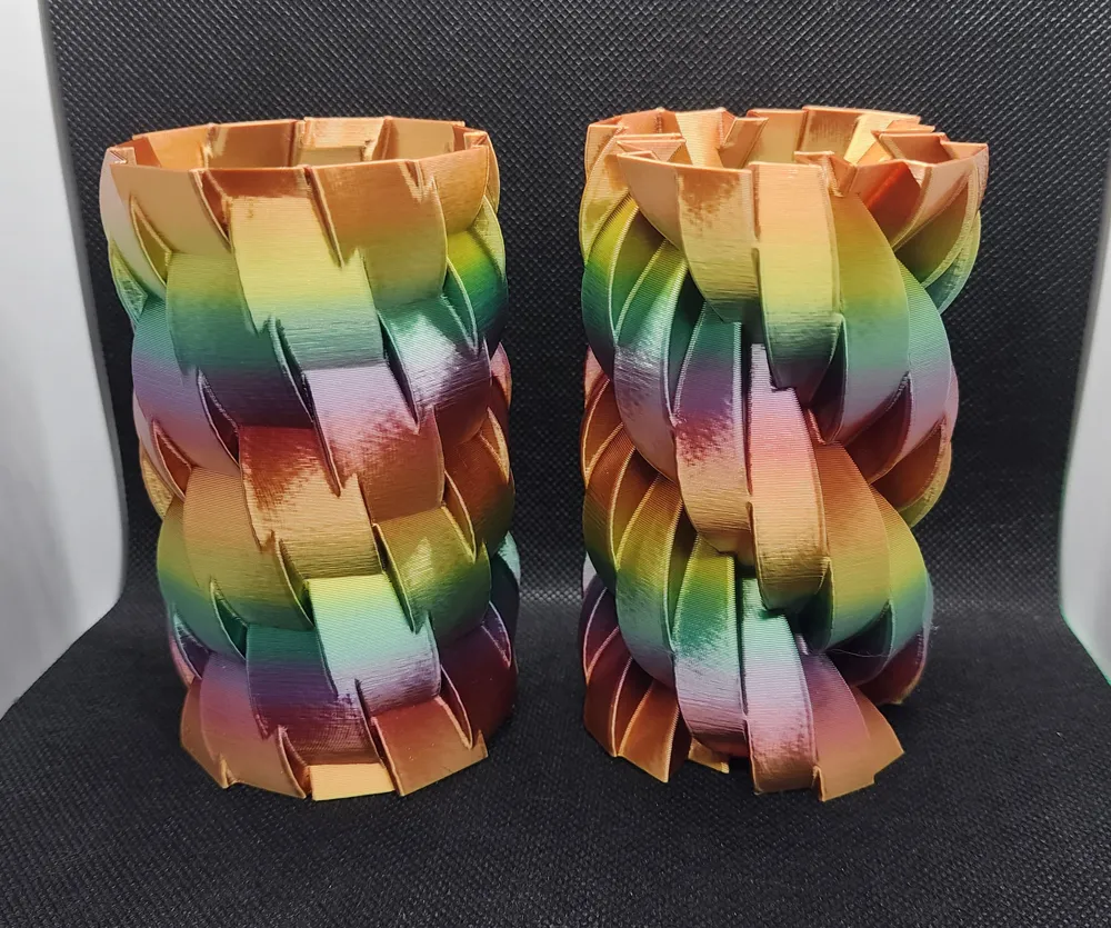 ᛥ Ribbon Spiral Vase Collection ᛥ by TripleGWorkshop - MakerWorld