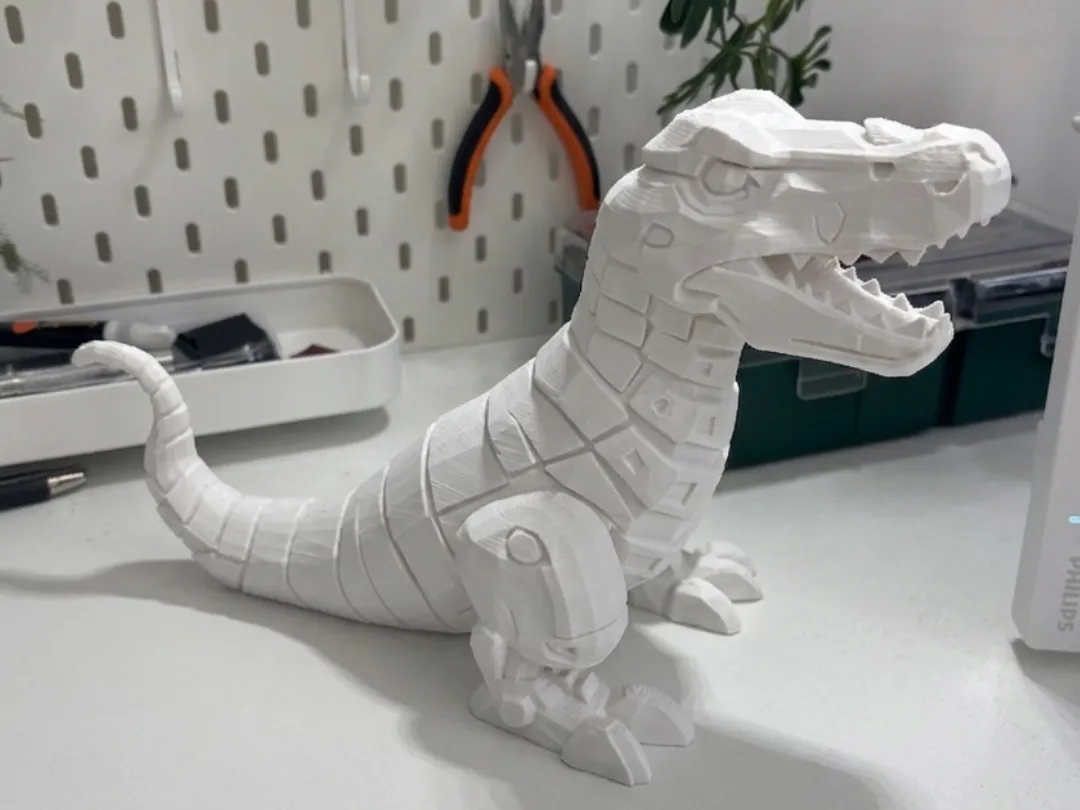 Cyber Rex | Robotic T-Rex Dinosaur - Free 3D Print Model - MakerWorld