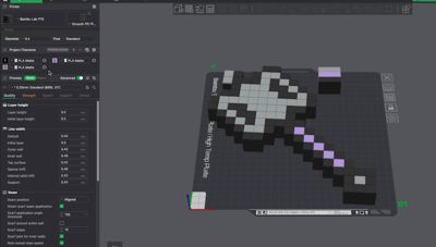 Customizable Minecraft Mace - Free 3D Print Model - MakerWorld