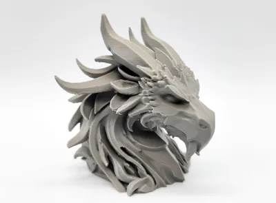 3d printed dragon head - MakerWorld