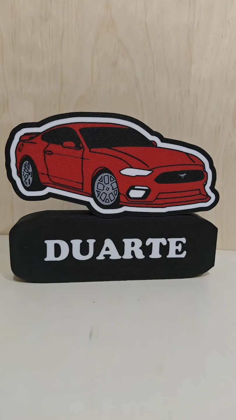 Mustang Custom Name by PaivaMakerWorld: Download Free 3D Models