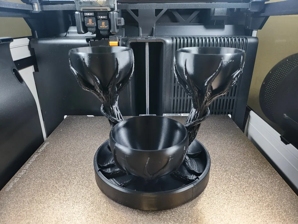 Three cups flower pot - Free 3D Print Model - MakerWorld