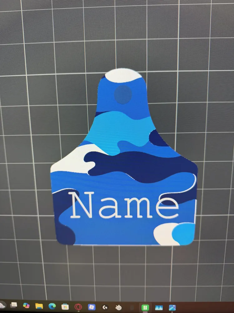Customizable Camo Animal Name Tag - Free 3D Print Model - MakerWorld