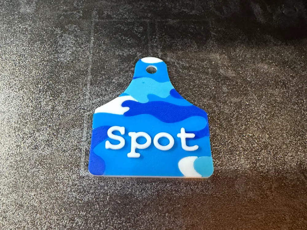 Customizable Camo Animal Name Tag - Free 3D Print Model - MakerWorld