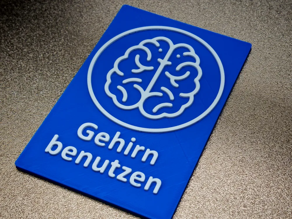 Sign "Use your brain" by Sesamweckle - MakerWorld