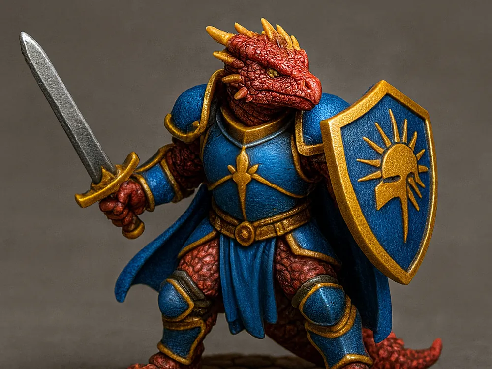 Dragonborn soldier - Free 3D Print Model - MakerWorld