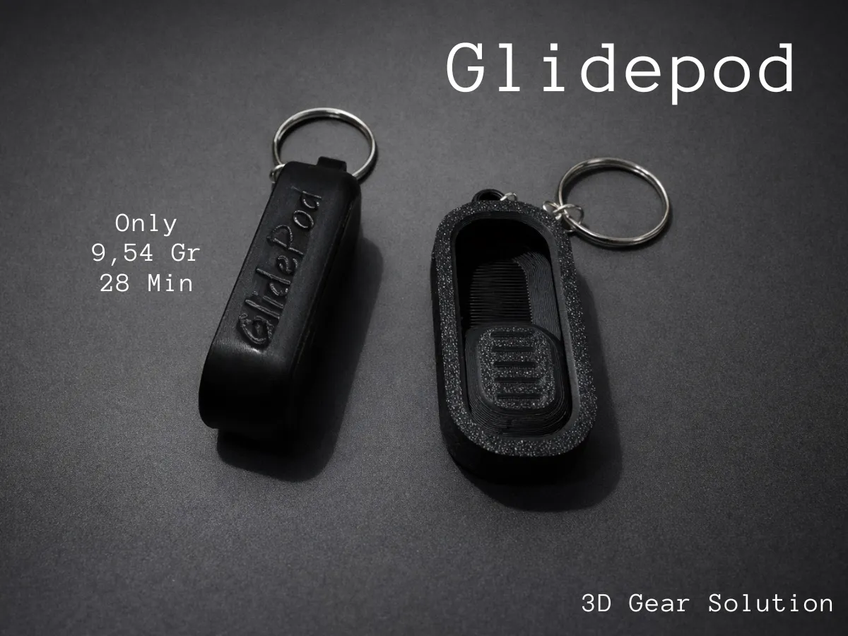 Glidepod - Fidget Slider Keychain - Free 3D Print Model - MakerWorld