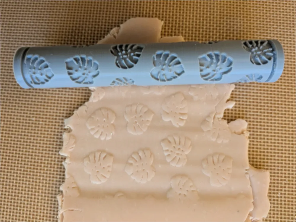 Texture Rolling Pin - Monstera Leaf Pattern by Texture Rollers And More ...