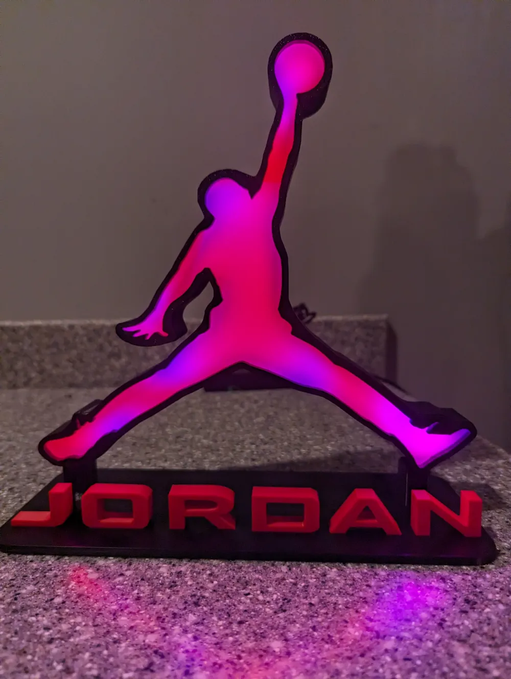 Air Jordan Jumpman Lightbox with 3D Faceplate by dakjones82 - MakerWorld