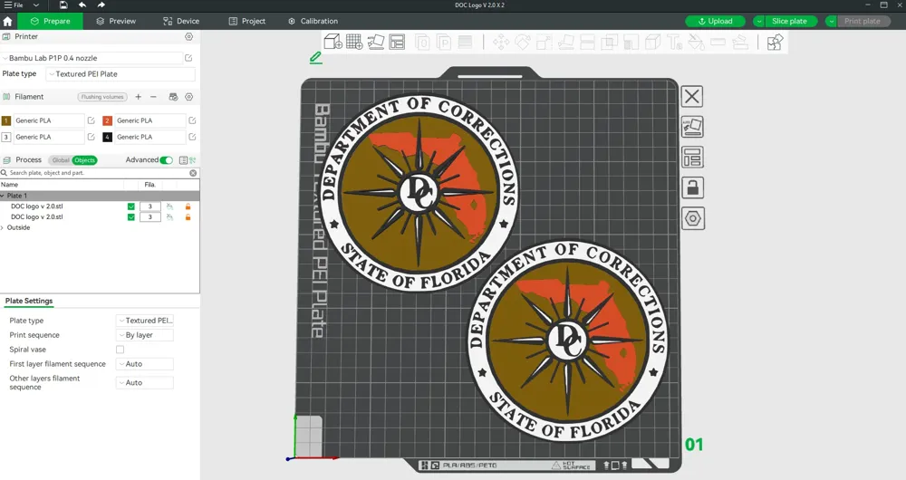 Florida Department of Corrections DOC Logo Emblem by PrinterMcgee ...