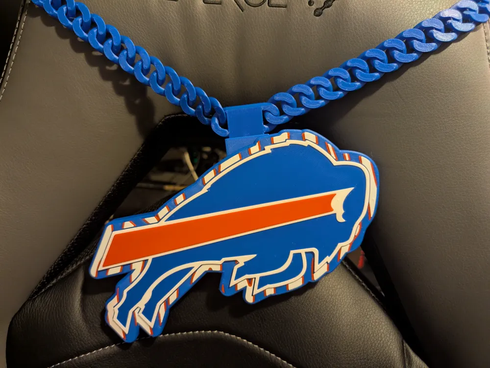 Buffalo Bills Oversized Pendant and Chain by MFDesigns3D MakerWorld ...