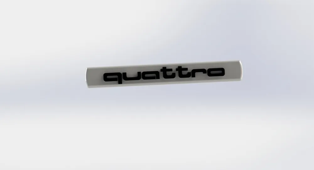 Audi Quattro Badge Logo by SMNK - MakerWorld