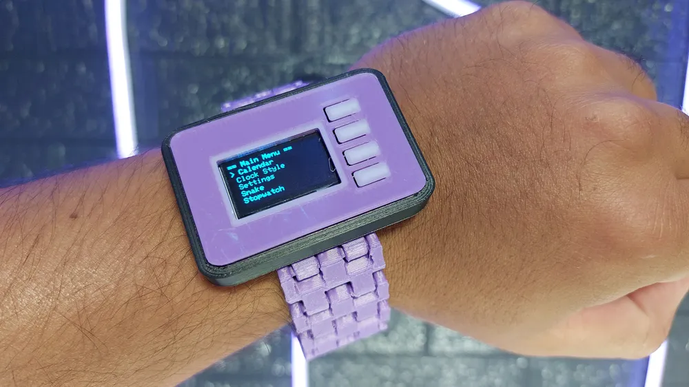 DIY Smartwatch Case for ESP32-C3 & 0.96" OLED by HD Robotics ...