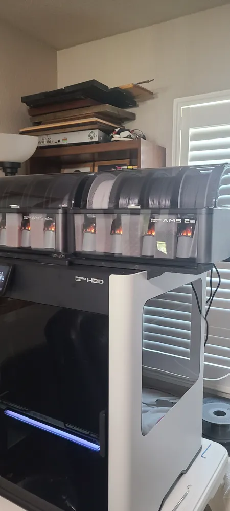 AMS 2-Sided Stack Riser for H2D - Free 3D Print Model - MakerWorld