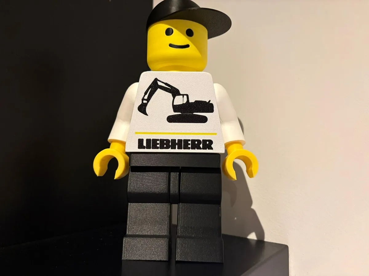 Brickman Liebherr Excavator 20cm Figure 500% - Free 3D Print Model ...
