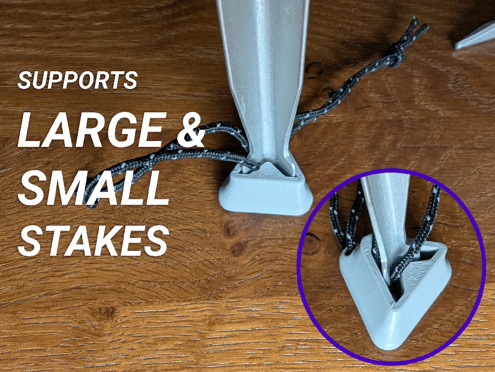 Tent Stake Pusher for V-shaped stakes like DAC by klabukraft MakerWorld ...