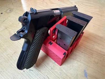 Modular Pistol Gun Magazine Rack Holder by Match_King MakerWorld ...