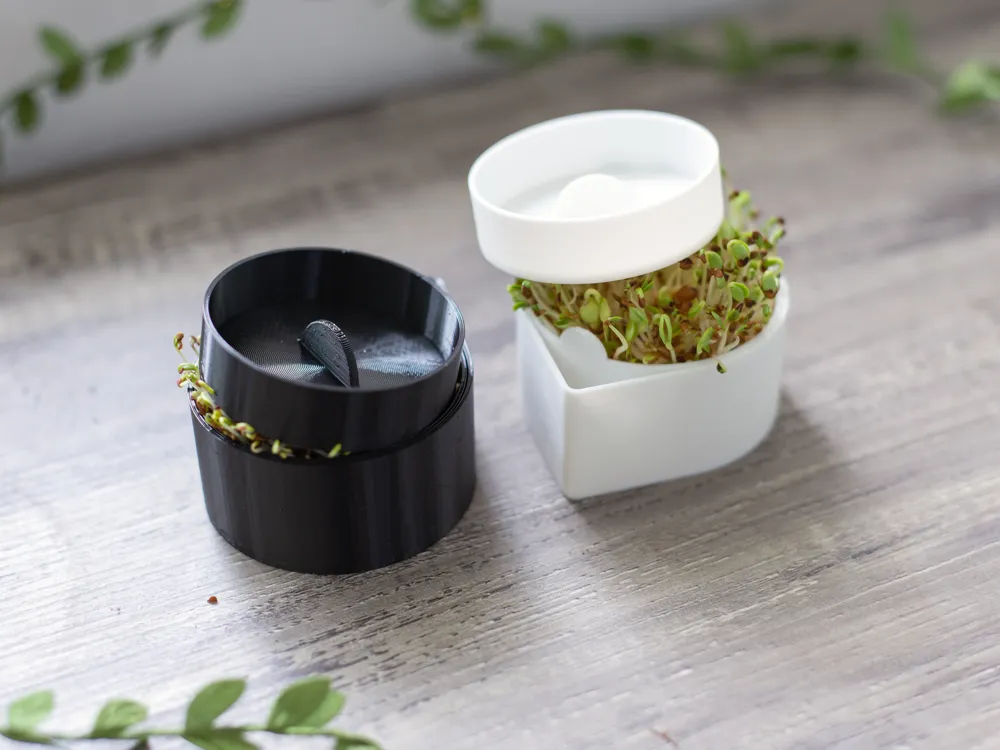 Cotton Pad Microgreen Kit: No-Soil Teardrop Design by arock MakerWorld ...